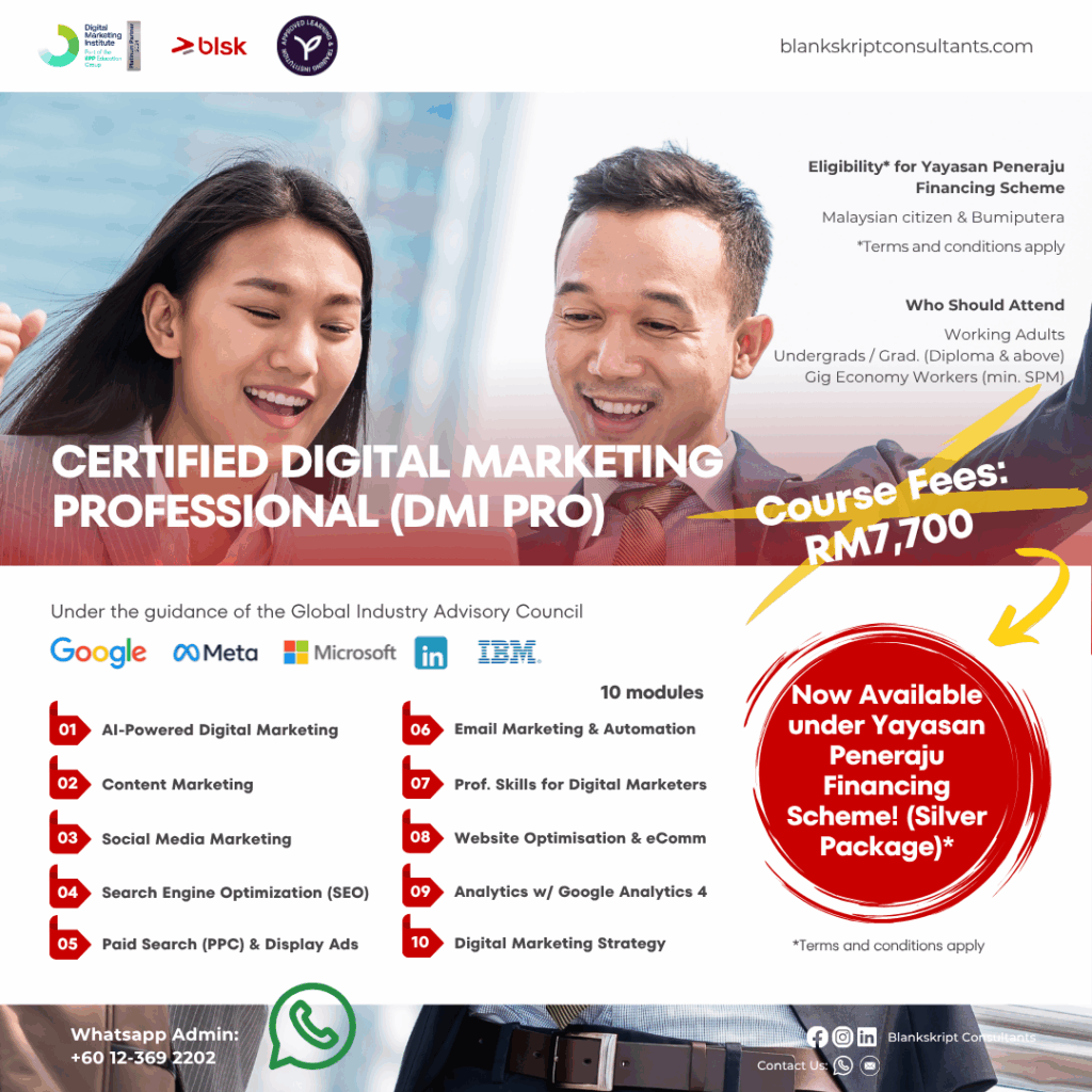 Certified Digital Marketing Professional (DMI PRO) - Blankskript